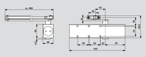 Dormakaba TS 73V Door Closer - Polyware Pte Ltd