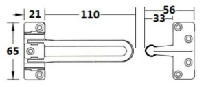 Stainless Steel Door Security Guard with Gasket - Polyware Pte Ltd