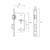 Dormakaba 281 Mortise Entrance Lock - Polyware Pte Ltd