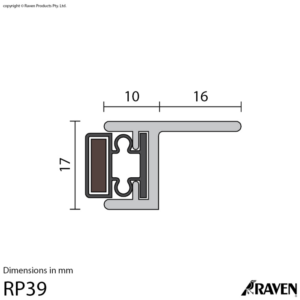 Raven RP39 Magnetic Astragal Seal - Polyware Pte Ltd