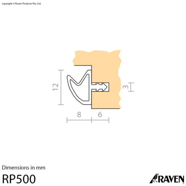 Raven RP500 Silicon Weather Strip - Polyware Pte Ltd