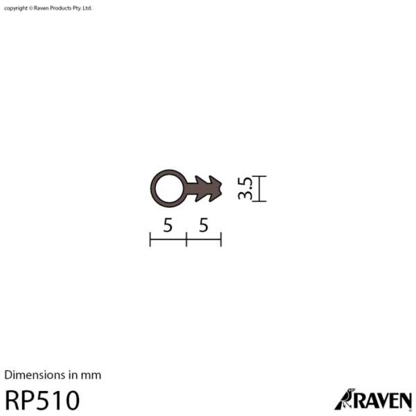 Raven RP510 Silicon Weather Strip - Polyware Pte Ltd