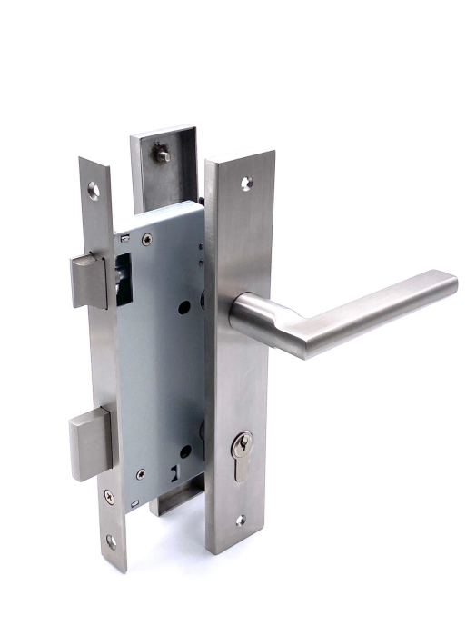 HDB Entrance Lever Handle Door Lockset - Polyware Pte Ltd