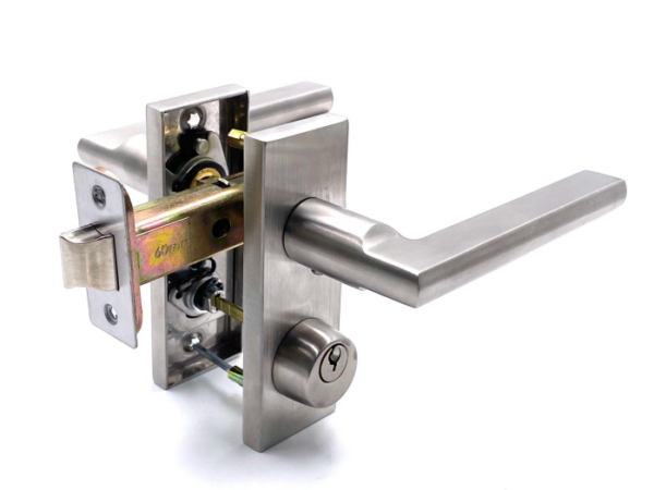 HDB Bedroom Lever Handle Door Lockset - Polyware Pte Ltd